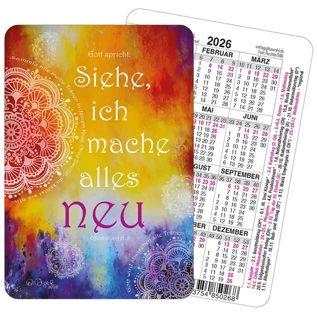 SPIELKARTENKALENDER 2026 DORETTE Digel | Jahreslosung 2026 | Dorette ...