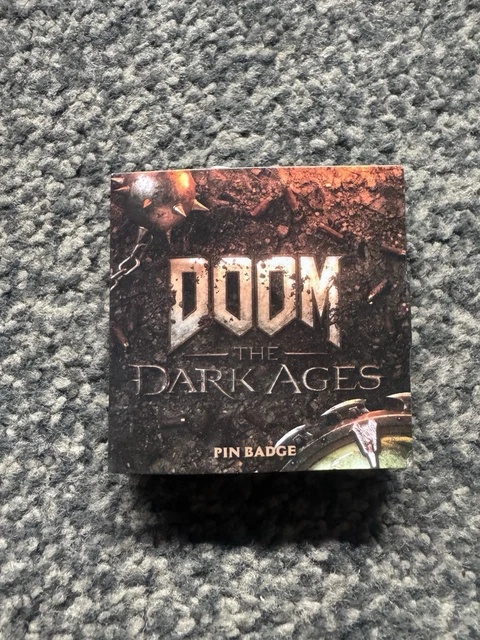 DOOM THE DARK Ages Shieldsaw Spinning Pin Badge V2 £31.92 - PicClick UK