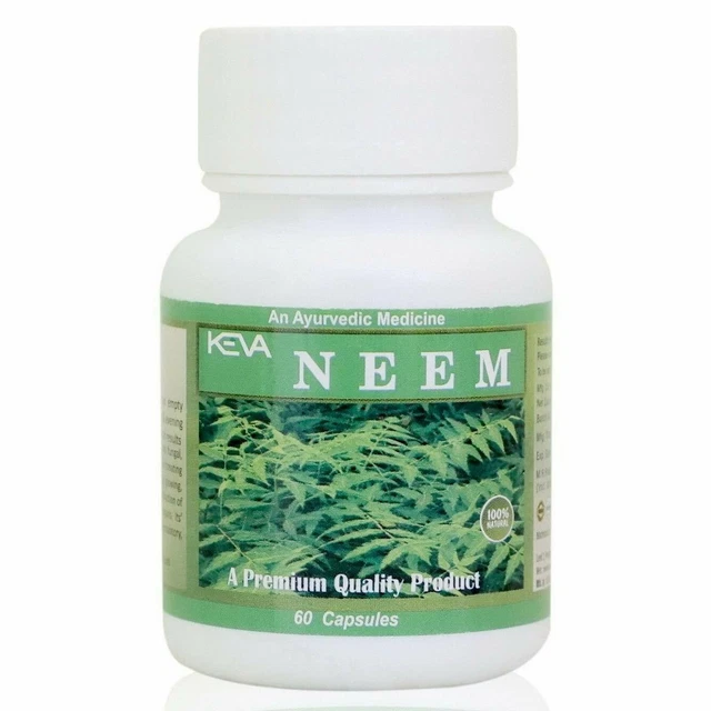 KEVA NEEM CAPSULES - 100% Ayurvedic Formulation, Hair & Skin Wellness ...
