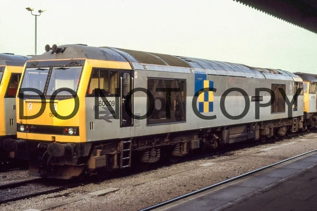 UK DIESEL TRAIN Railway Photograph Of Class 60 60009 Loco. Rm60-48 £1. ...