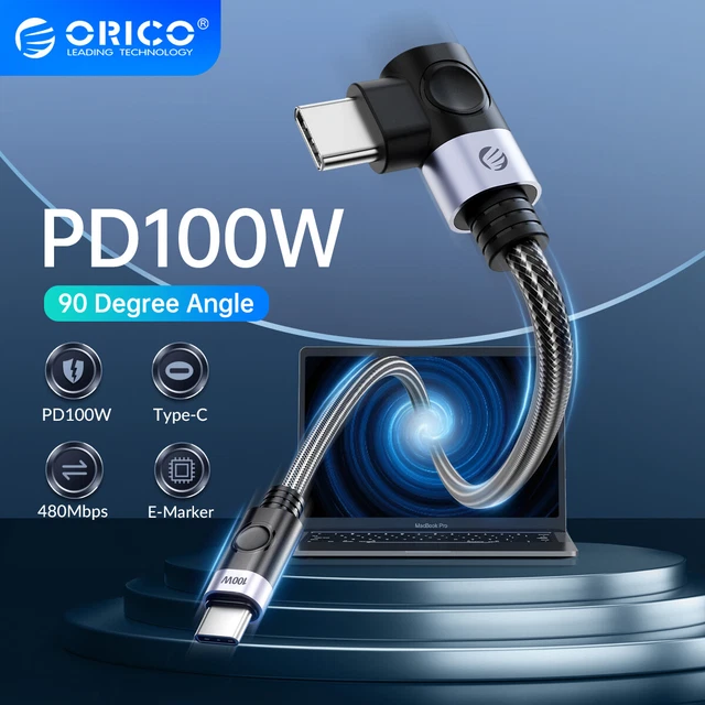 ORICO USB C to USB C Cable PD 100W Fast Charging Cable LED Display For ...