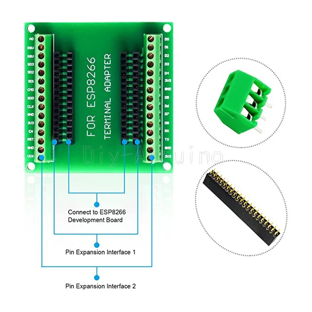 Esp8266 Breakout Board Gpio For Esp8266 Esp 12e Nodemcu Development