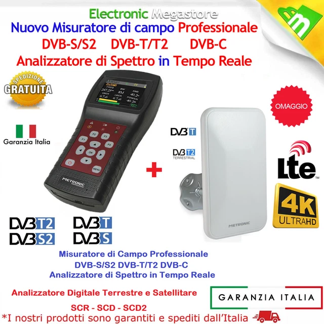 MISURATORE DI CAMPO Analizzatore di Spettro Digitale Terrestre ...