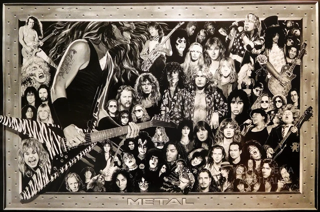 (LAMINATED) HEAVY METAL Collage Poster (61X91Cm) New Licensed Art £16. ...