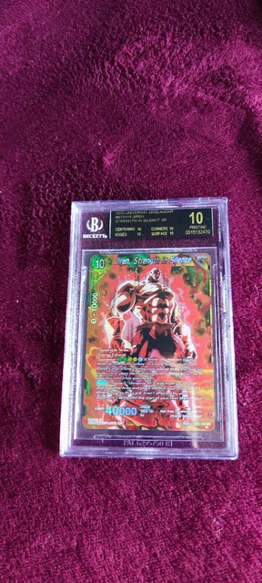 UNIVERSAL ONSLAUGHT BT9-119 SR BGS 10, Jiren, Strength in Silence Black Lable EUR 800,00 ...