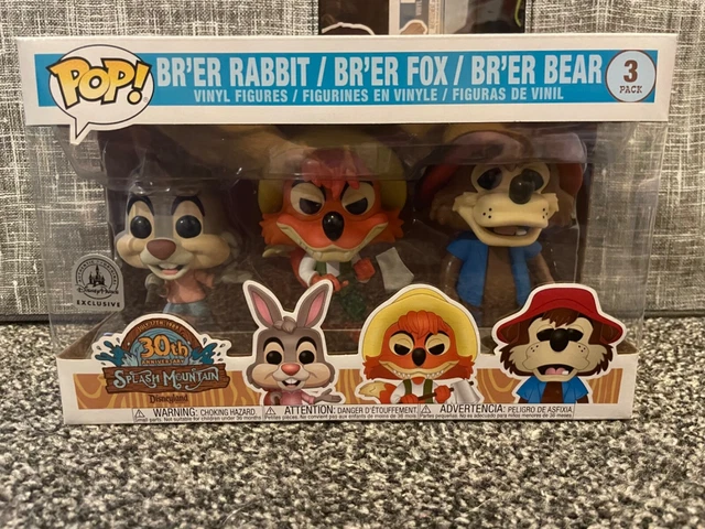 FUNKO POP! DISNEY: Splash Mountain - Br'er Rabbit, Bre'er Fox & Br'er Bear (Disn £99.48 ...