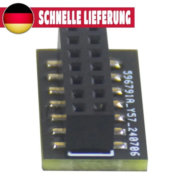 REMOTE CARD TRUSTED Platform Module TPM 2.0 Module 14 Pin for Asrock ...