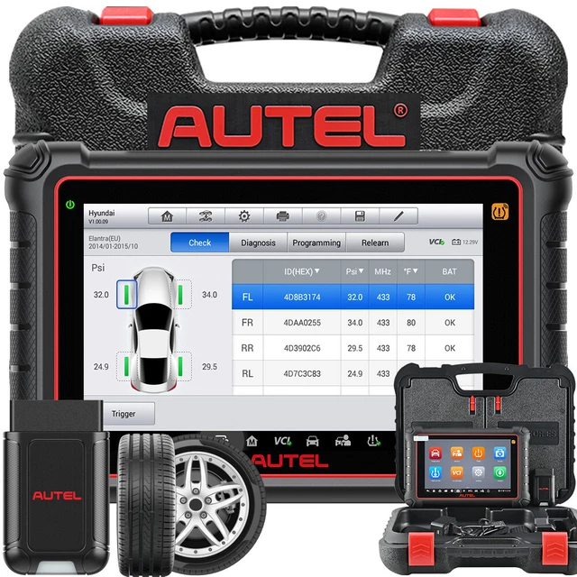 AUTEL MK900-TS TPMS Escáner Bidireccional diagnóstico Todo Sistema ...