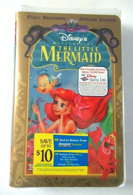 DISNEY THE LITTLE Mermaid VHS Video Tape 1998 Special Edition Factory ...