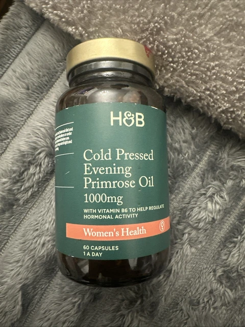 HOLLAND & BARRETT Cold Pressed Evening Primrose Oil 1000mg 60 Capsules ...