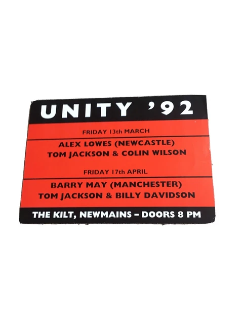 UNITY THE KILT March & April 1992 Rave Flyer Flyers £13.50 - PicClick UK