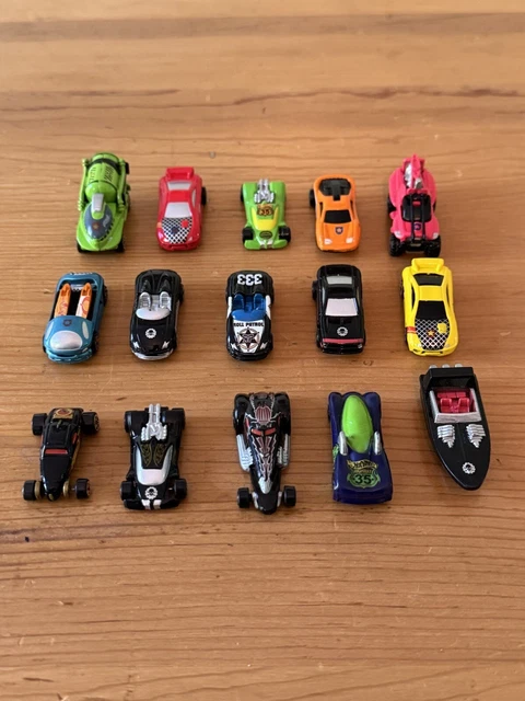 LOT OF 15 Hot Wheels Mattel Micro Mini Racers Machines Toy Car Truck ...