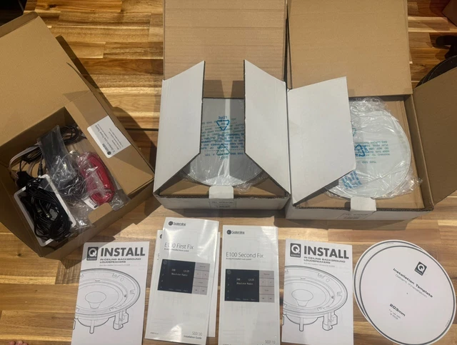 SYSTEMLINE E100 HOME Audio In-wall Ceiling Speaker System White No E100 ...