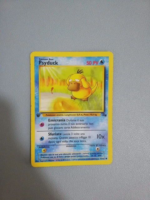 PSYDUCK 53/62 SET Fossil - Carta Pokemon Prima Edizione - Italiano EUR 4,00 - PicClick IT