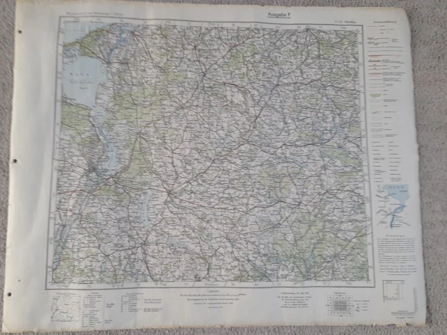 WW2 GERMAN OFFICER'S Battle Map Of Germany/Poland. Very Rare! £145.00 ...