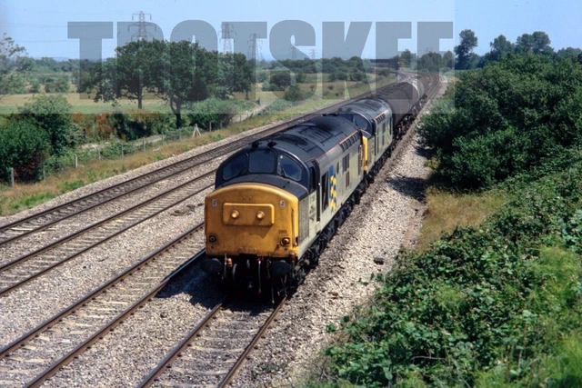 35MM SLIDE BR British Railways Diesel Loco Class 37 37280 Pengam 1989 ...