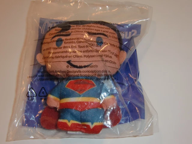 Mcdonalds Dc Justice League Superman Happy Meal Plush Toy New 700 Picclick Ca