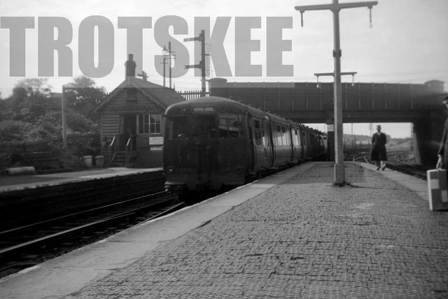 LARGER NEGATIVE BR British Rail Electric EMU Class 503 Birkenhead 1959 ...