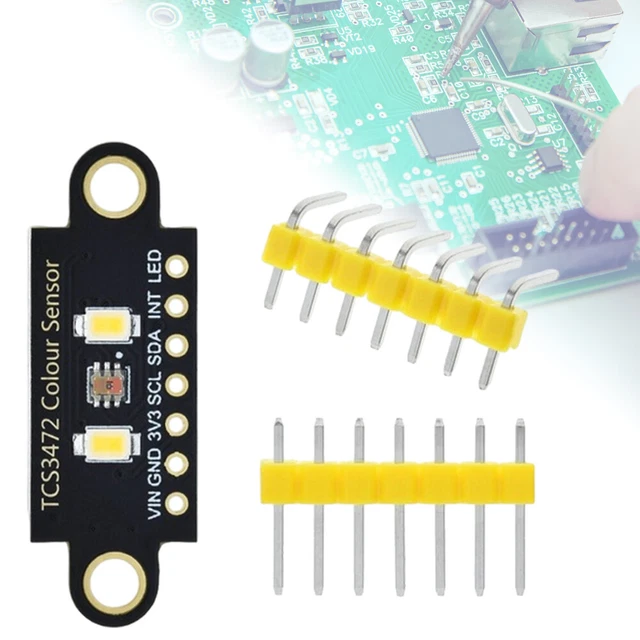 ~ Tcs34725 Rgb Modulo Riconoscimento Sensore Colore Iic Per Arduino Stm32 Rettangolare Eur 483