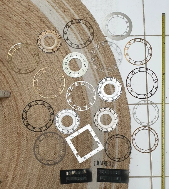 LARGE ASSORTMENT OF OLD CLOCK CHAPTER RINGS/DIALS,No Reserve! £10.00 ...