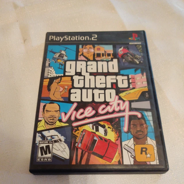 GRAND THEFT AUTO (GTA) - Vice City: PlayStation 2 (PS2): W/ Map: Tested ...