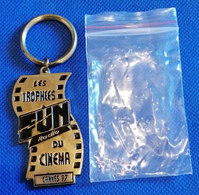 PORTE CLÉ PUBLICITAIRE Clef Keychain festival de Cannes 1997 fun radio ...