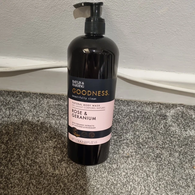 BAYLIS & HARDING Goodness Rose & Geranium Body Wash 1000ml X 1 £12.93 ...