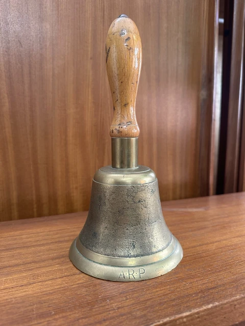 WW2 ARP WARDEN Hand Bell G&J 1939 Gillett & Johnston Brass Air Raid ...