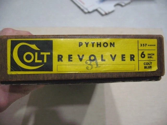 VINTAGE COLT PYTHON Factory Box, About MINT 1971?? $199.50 - PicClick