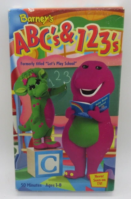 BARNEY: BARNEY'S ABC'S & 123'S Vhs Video, Fun Day At Baby Bop's School ...