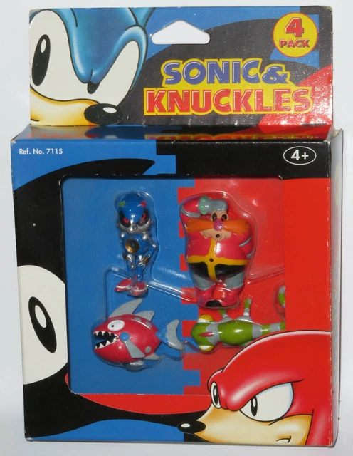 SET 1994 TOMY Sonic The Hedgehog Figures - Metal Robotnik Chopper ...