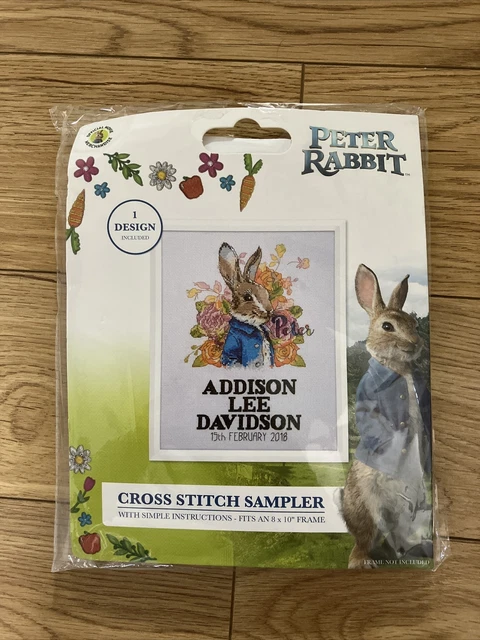PETER RABBIT CROSS Stitch Sampler Kit - New £14.99 - PicClick UK