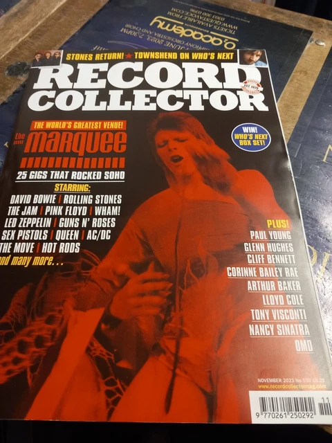 RECORD COLLECTOR MAGAZINE No. 550 November 2023 Rollling Stones The Who ...