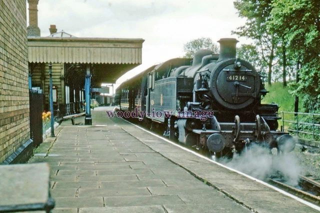 PU3835 - ENGINE No.41214 at Uppingham Railway Station, Rutland - print ...