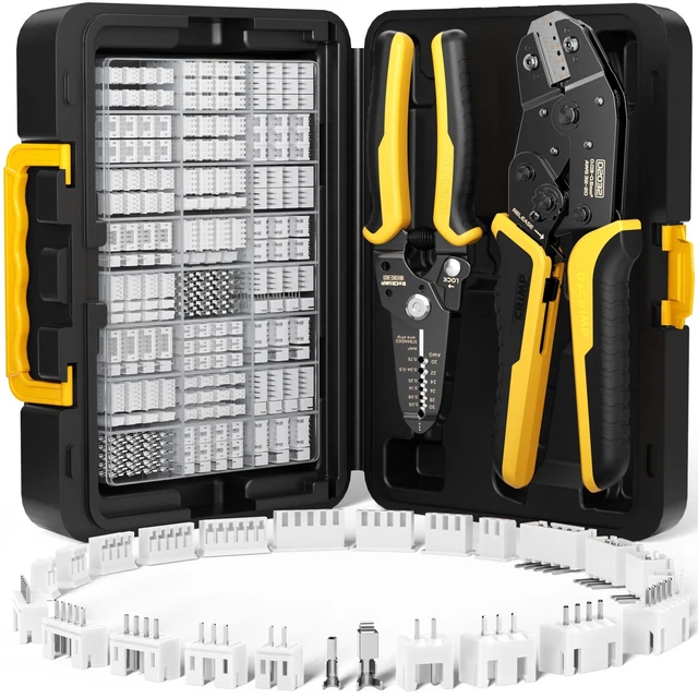 CRIMP TOOL CONNECTOR Kit, with 24 Types JST-PH 2.0mm + JST-XH 2.5mm ...