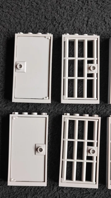 LEGO JAIL PRISON Barred Windows x7 Doors Cell Dungeon Frames 92589 ...