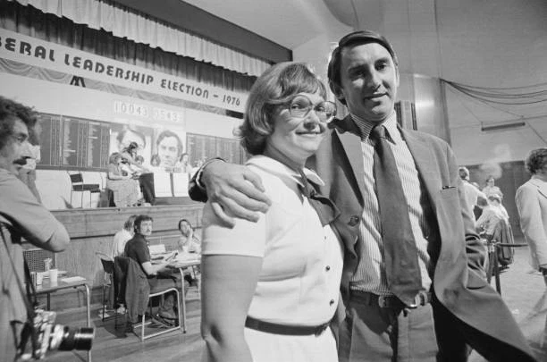 DAVID STEEL WITH his wife Judith after his election UK 9th 1976 OLD ...