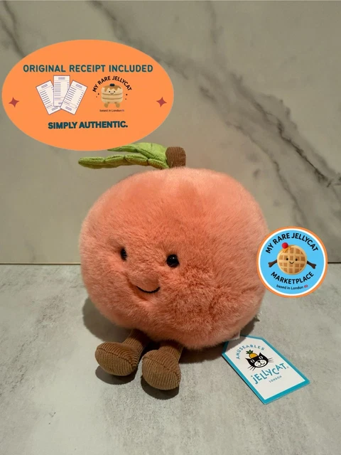 *VERY RARE* JELLYCAT Amuseables Peach 🍑 - Brand New with Tags (OG ...