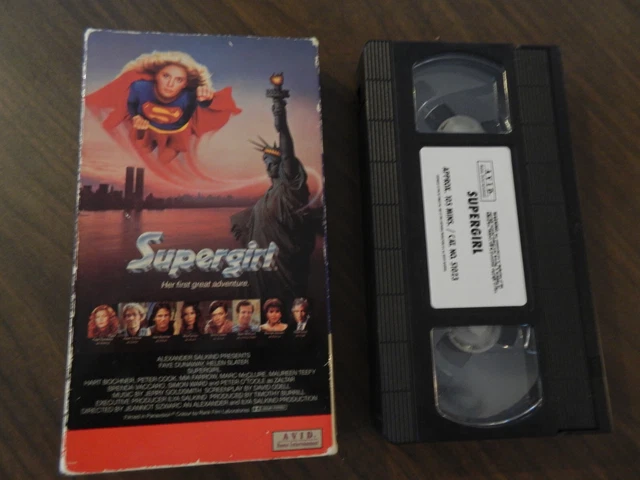 AVID DC COMICS Supergirl Vhs Superman Faye Dunaway 1984 1990 Krypton ...