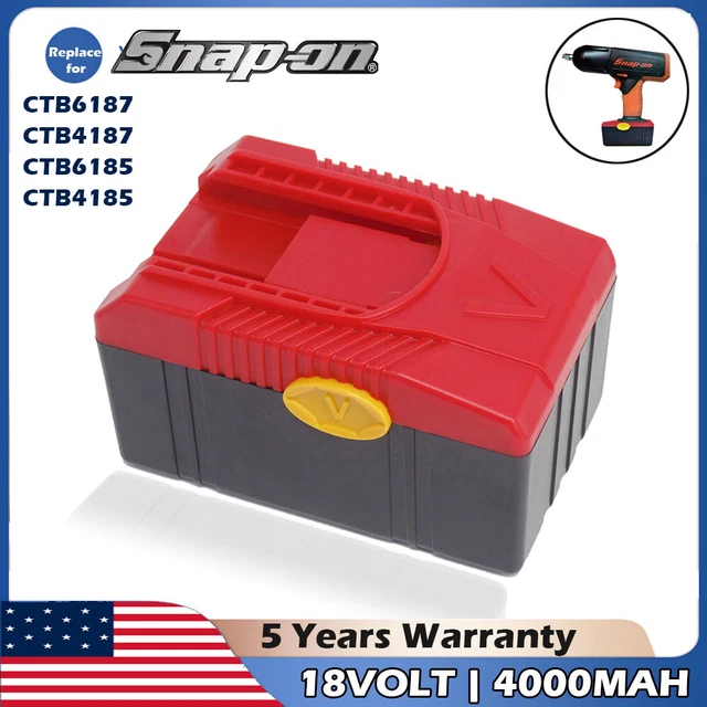 SNAP ON 18V 4.0Ah Battery Li-ion CTB4187 CTB6187 CTB6185 CTB4185 ...