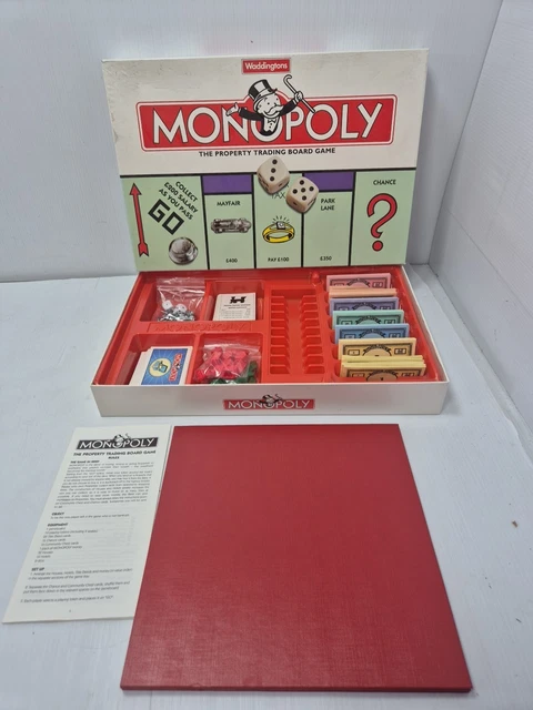 MONOPOLY BOARD GAME By Waddingtons Hasbro Complete & Good Condition £12 ...