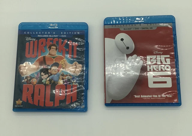 BIG HERO 6 and Wreck it Ralph Big Guy Bundle - Blue Ray And DVD £17.10 ...