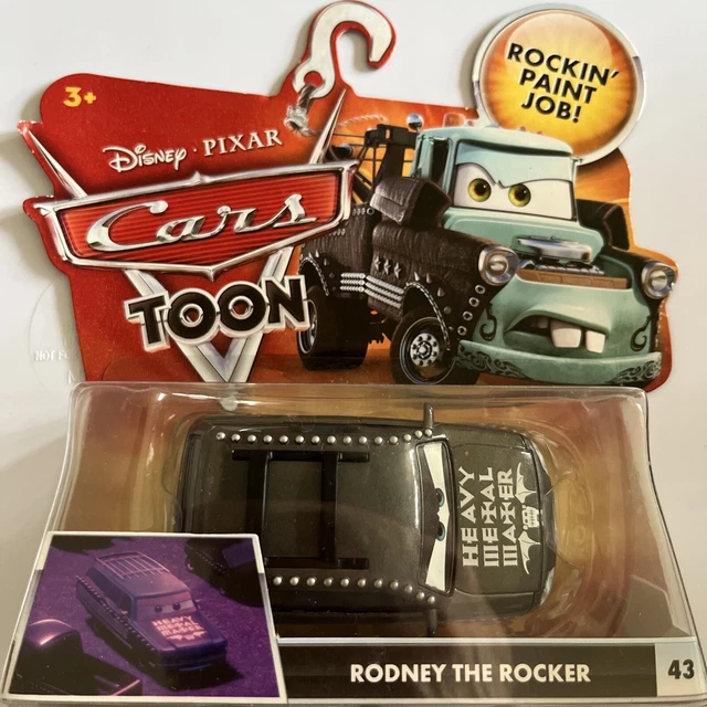 DISNEY PIXAR CARS Toon Rodney the Rocker 1:55 pressofuso nuovo in ...
