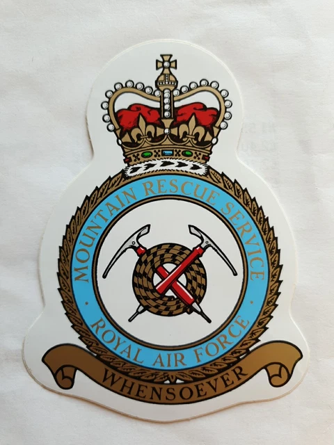 RAF ROYAL AIR Force Mountain Rescue Service Squadron Crest Sticker £5. ...