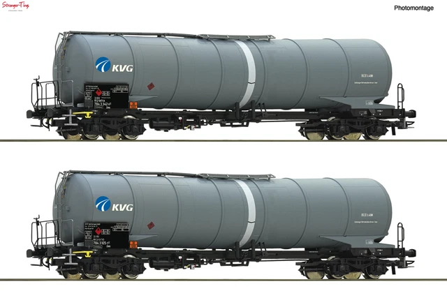 ROCO GATX/KVG ZANS Bogie Tank Wagon Set (2) VI 1:87 Scale, HO Scale £ ...