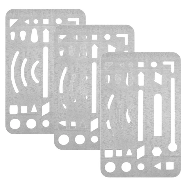3 PCS ERASING Shield for Crafts Engineering Drawing Tools Drafting $16. ...
