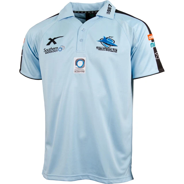 CRONULLA SHARKS NRL Mens Player Polo Shirt, sizes M - 5XL, Clearance ...