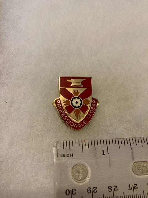 AUTHENTIC US ARMY 143rd Ordnance Battalion Unit DI DUI Crest Insignia V ...