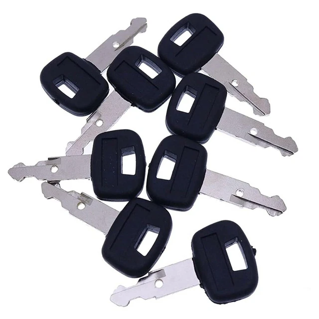 10PCS METAL IGNITION Keys Black Key Replacement Master Disconnect Key ...