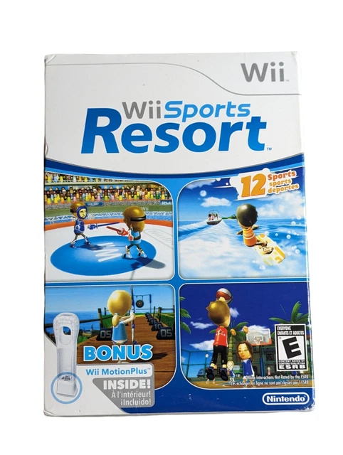 WII SPORTS RESORT Big Box Set With MontionPlus Nintendo Wii Open Box £ ...